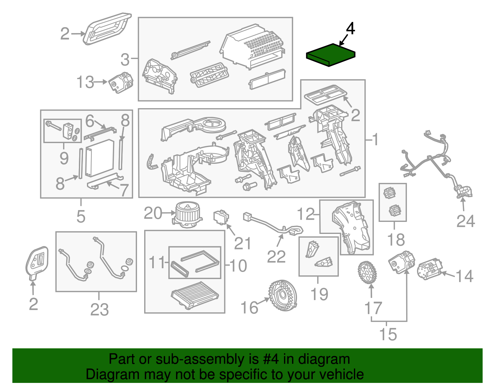 2010-2022 GM Cabin Air Filter 13356914 | Partners Chevy