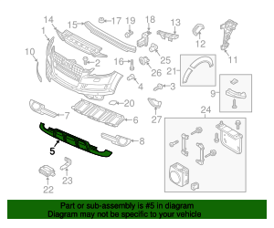 2010-2015 Audi Q7 Skirt 4L0-071-609-A-1QP | Audi USA Parts