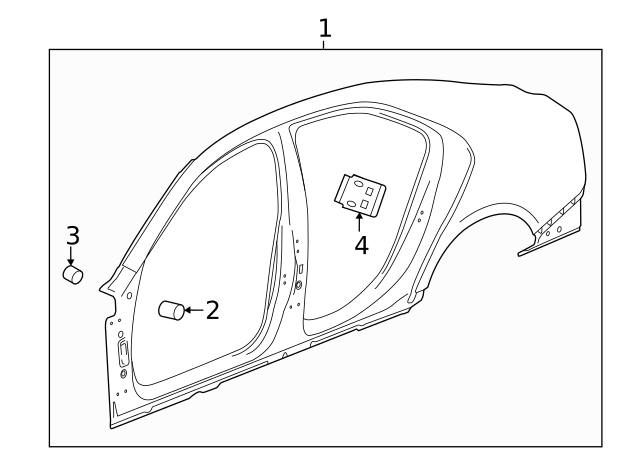 2020-2022 Cadillac CT5 Body Driver Side Outer Panel 84572671 ...