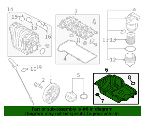 2020-2023 Hyundai Oil Pan 21510-2M000 | OEM Parts Online
