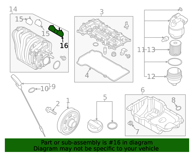 2020-2024 Hyundai Manifold Gasket 28314-2M100 | Retail Performance Auto ...
