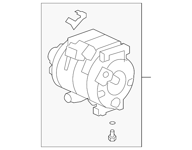 38810-R70-A01 - Compressor - 2008-2012 Honda | Honda Factory Parts