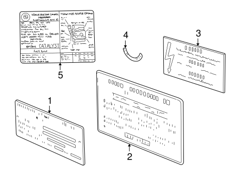 Labels for 1997 BMW Z3 | OEM Vehicle Parts