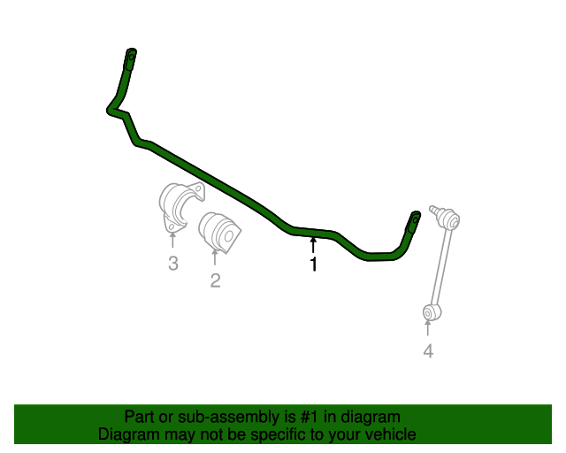 Genuine BMW 33-55-6-764-425 | Stabilizer Bar | FREE Shipping on Most ...