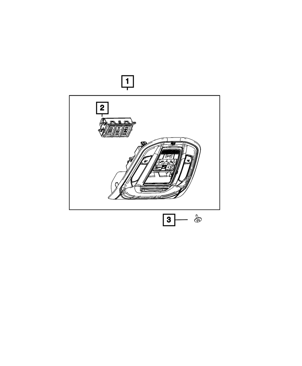 2025 Jeep Wagoneer S Overhead Console 7KF05TX7AA | Mopar.com National ...