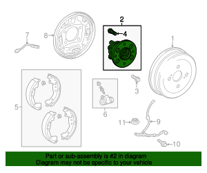 42450-52061 - Hub & Bearing - 2007-2019 Toyota | OEM Genuine Toyota Parts