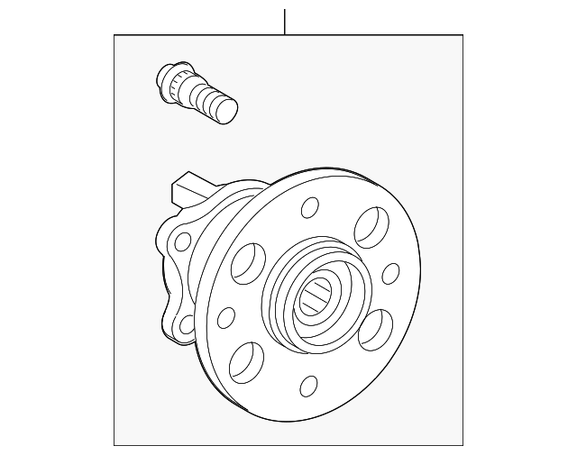 2007-2019 Toyota Hub & Bearing 42450-52061 | Toyota Parts Center