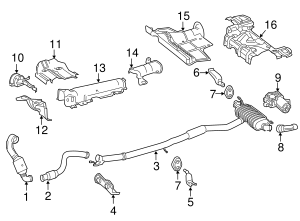246-470-07-00-64 - Floor Pan Heat Shield 2015-2020 Mercedes-Benz ...