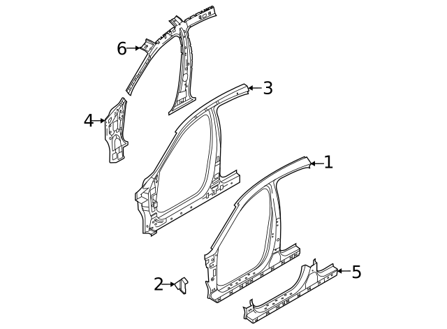71130-L3000 - Aperture Reinforced 2021-2023 Kia K5 | Kia.Parts Store