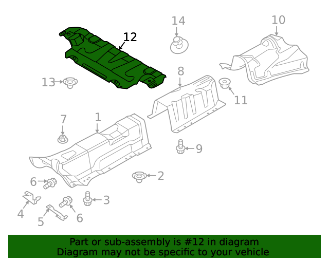 2019-2023 Volvo XC40 Rear Shield 32262065 | OEM Parts Online