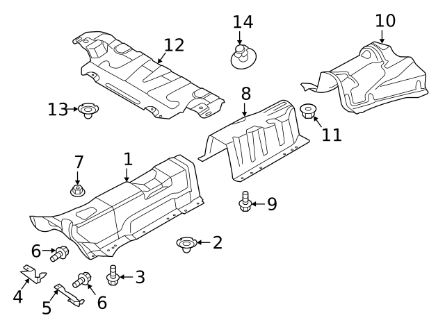 2018-2020 Volvo Front Shield Nut 981495 | TascaParts.com