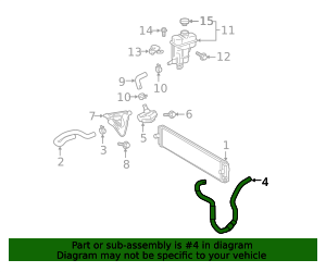 2019-2023 Toyota Radiator Coolant Hose G9228-0R020 | Toyota Parts Center