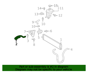 2019-2023 Toyota Radiator Coolant Hose G9227-0R020 | Toyota Parts Center