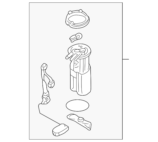2000-2005 GM Fuel Pump and Level Sensor Module with Seal 88965569 ...