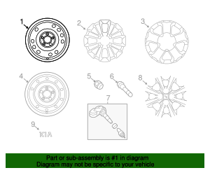 52910-1W100 - Wheel, Steel 2012-2017 Kia Rio | Kia.Parts Store