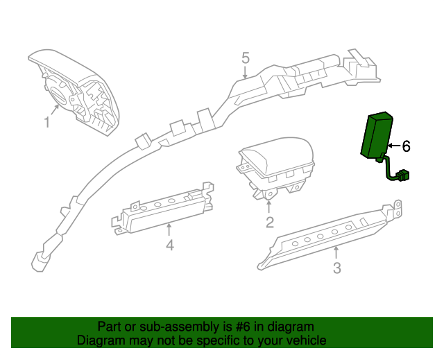 73920-04040 - Side Impact Inflator Module - 2016-2021 Toyota Tacoma ...