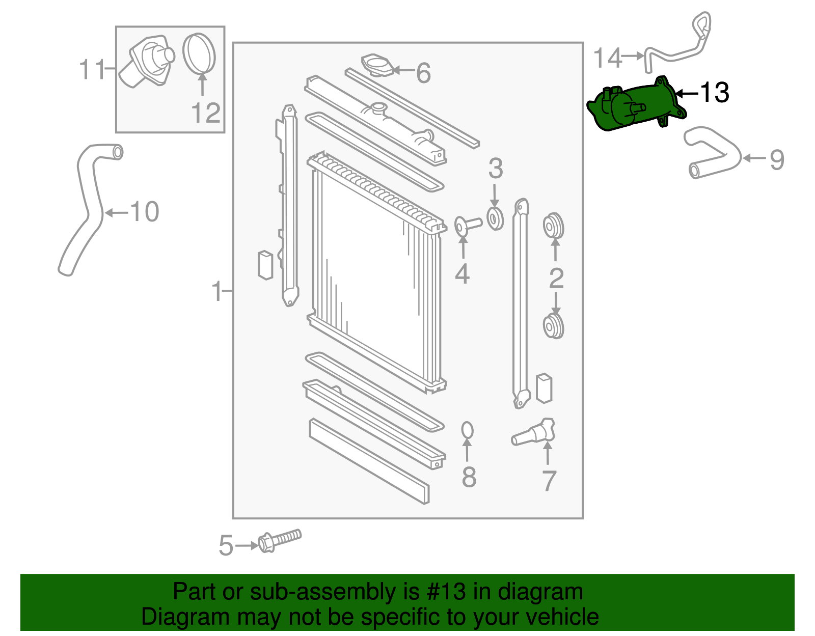 16323-0S010 - Water Inlet - 2008-2011 2013-2020 Lexus LX570 | My L Parts