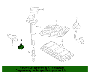 13627566786 - 2007-2021 BMW Knock Sensor (13-62-7-566-786) | BMW of ...