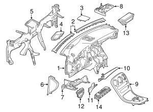 253-680-02-87-9J38 - Instrument Panel - 2017-2019 Mercedes-Benz ...