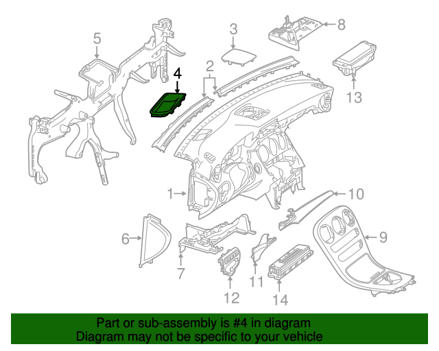 253-820-26-00-64-9116 - Instrument Panel Cover 2016-2023 Mercedes-Benz ...