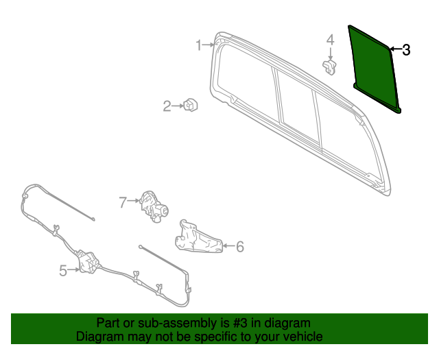 2017-2021 Toyota Tacoma Sliding Glass 64807-04040 | OEM Parts Online