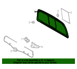 64810-04131 - Back Glass - 2017-2023 Toyota Tacoma | OEM Genuine Toyota ...