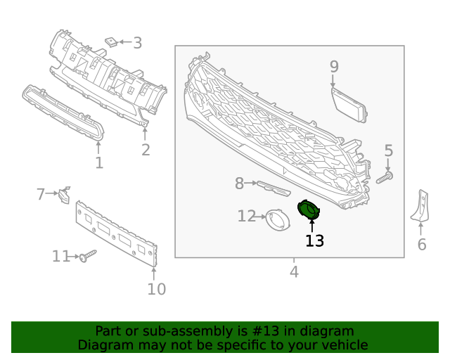 86565-K0500 - Trim Ring Mount Bracket 2020-2022 Kia Soul | Kia.Parts Store