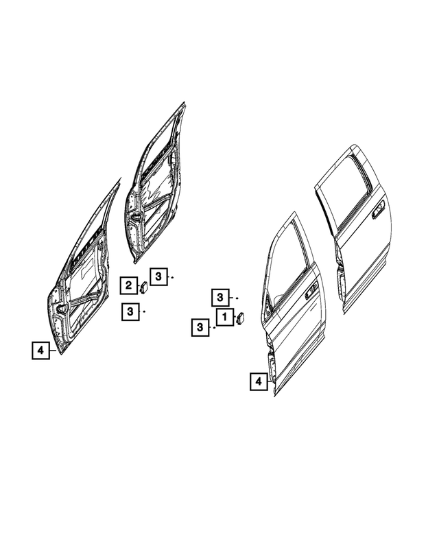 2019-2020 Ram 1500 Door Module, Left Front Door 68424183AC | Mopar eStore