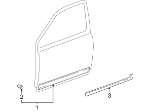 62955-12010 - Lower Molding Retainer - 1993-2005 Toyota | Conicelli ...