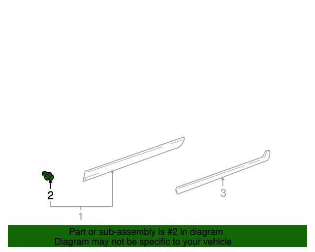 62955-12010 - Lower Molding Retainer - 1993-2005 Toyota | Conicelli ...