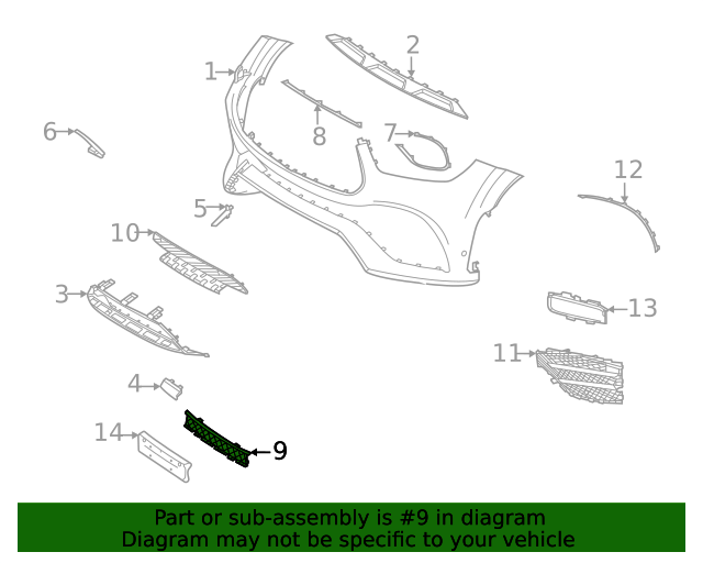 167-885-81-05 - Grille 2021-2023 Mercedes-Benz GLE 63 AMG® S ...