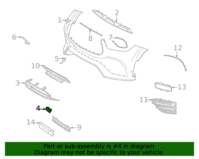 167-885-15-04 - Tow Eye Cap 2021-2023 Mercedes-Benz GLE 63 AMG® S ...