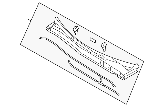 2009-2014 Hyundai Genesis Cowl Grille 86150-3M100 | OEM Parts Online