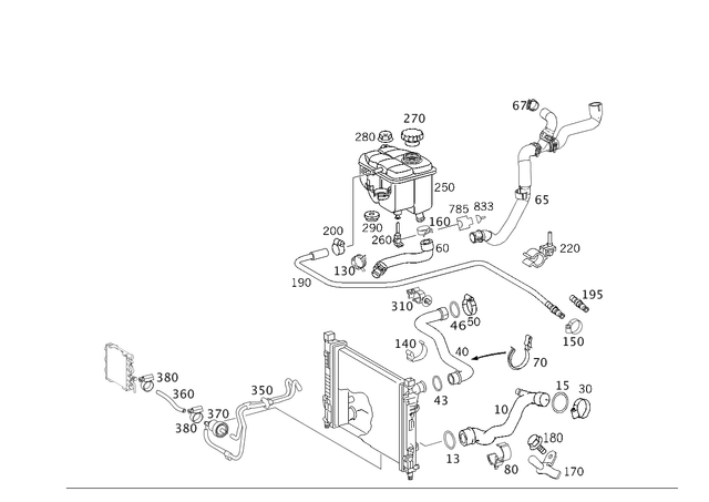 1998-2005 Mercedes-Benz Hose 203-501-26-82 | MB OEM Parts