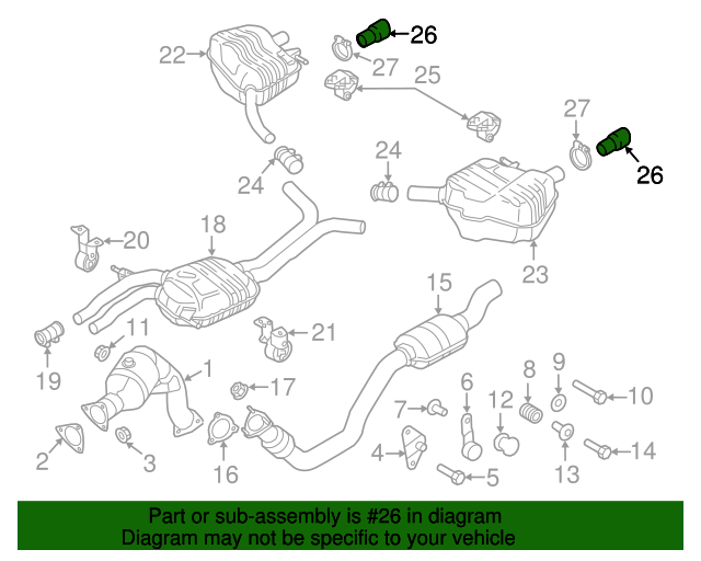 2012-2017 Audi Tailpipe Extension 4G0-253-684-A | OEM Parts Online