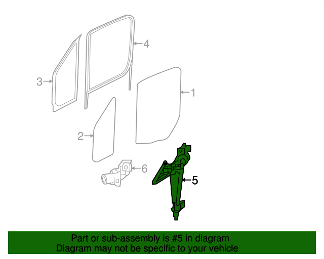 906-720-00-46 - Window Regulator 2010-2018 Mercedes-Benz | Mercedes ...