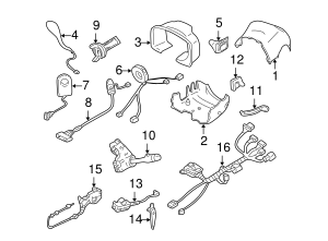 2000-2005 Cadillac DeVille Shroud Strg Col Closeout * 26075342 ...