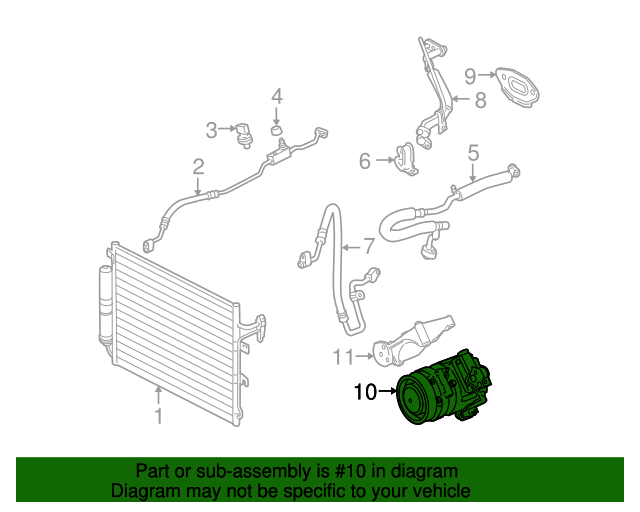 Genuine Compressor Assembly for 2005-2009 Land Rover | Land Rover Part ...
