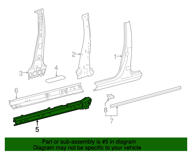 61403-0R030 - Rocker Reinforced 2013-2018 Toyota RAV4 | Ourisman Toyota ...