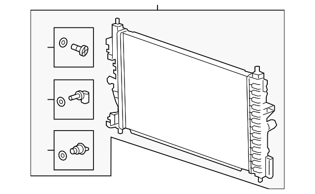 2014-2019 GM Radiator 13393984 GM | GMPartsDirect.com