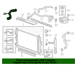 2011-2016 Chevrolet Radiator Outlet Hose 95319095 GM | GMPartsDirect.com