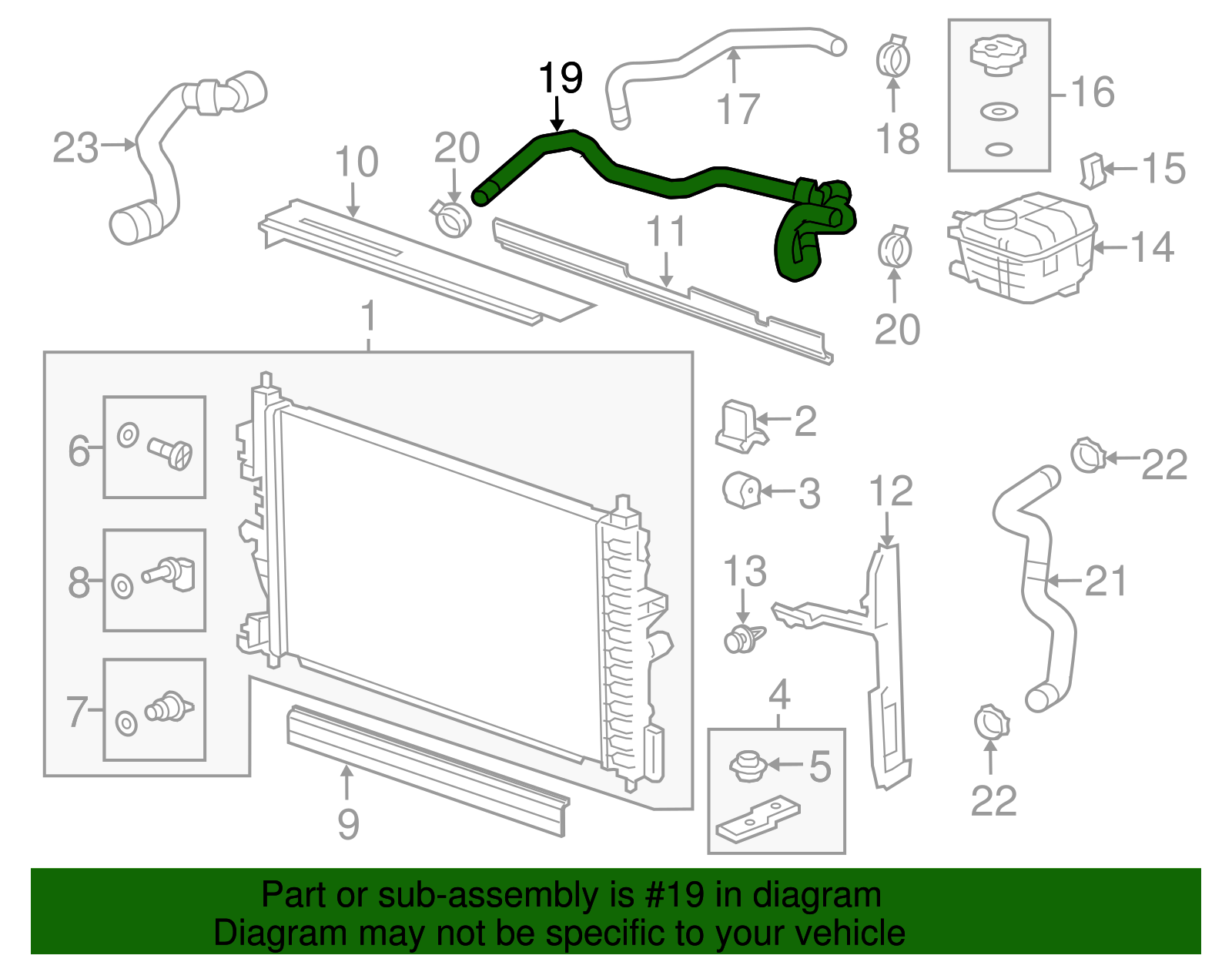 13251447 Hose - New OEM Part From GM Parts Direct | GM Parts Store