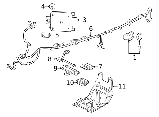 2020 Chevrolet Blazer Object Sensor 84690956 | TascaParts.com