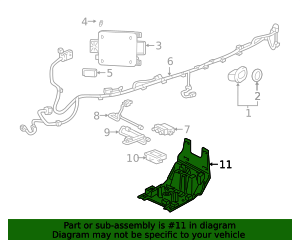 2019-2023 Chevrolet Blazer Rear Closure Hands-Free Module Bracket ...