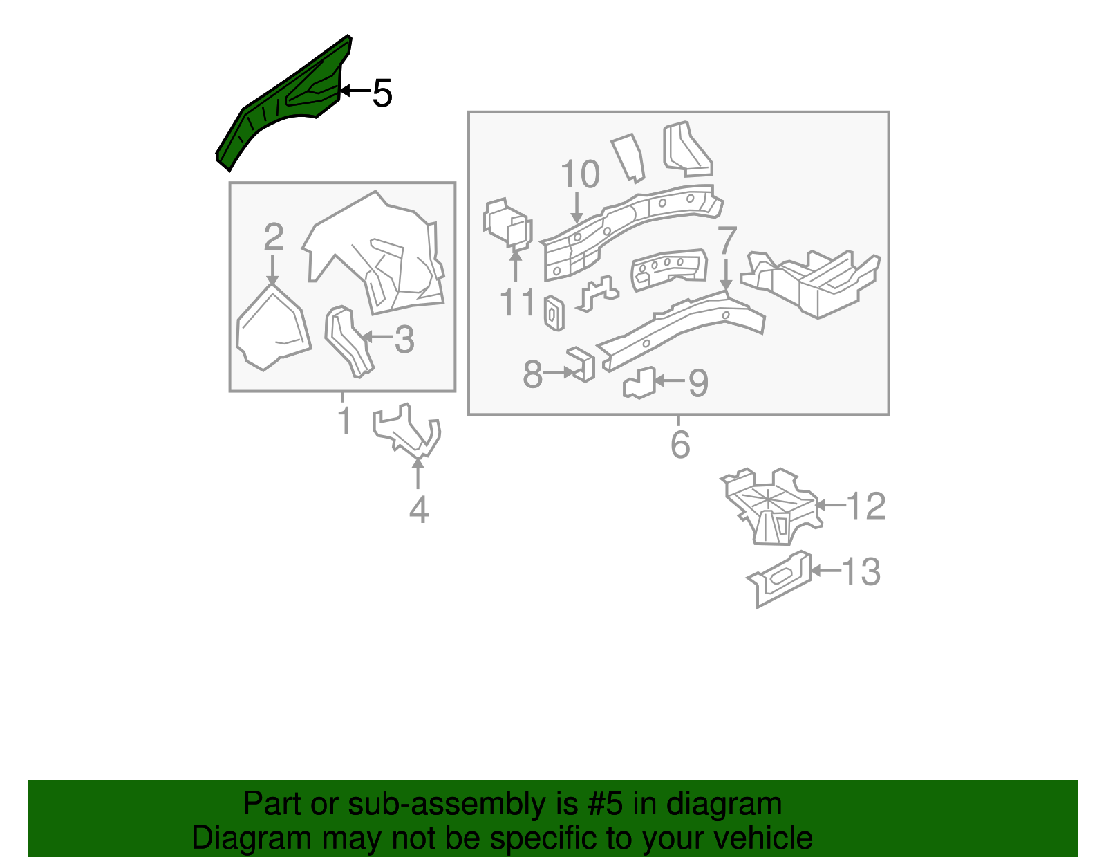 60613-SZA-A00ZZ - Upper Rail 2009-2015 Honda Pilot | Honda Parts Online