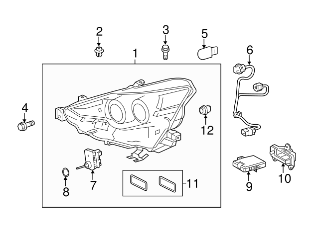 81185-53751 - Headlamp Assembly 2014-2017 Lexus | Longo Lexus Parts