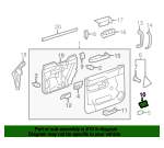 22874303 - Ebony Front Side Door Armrest Opening Cover 2009-2014 GM ...