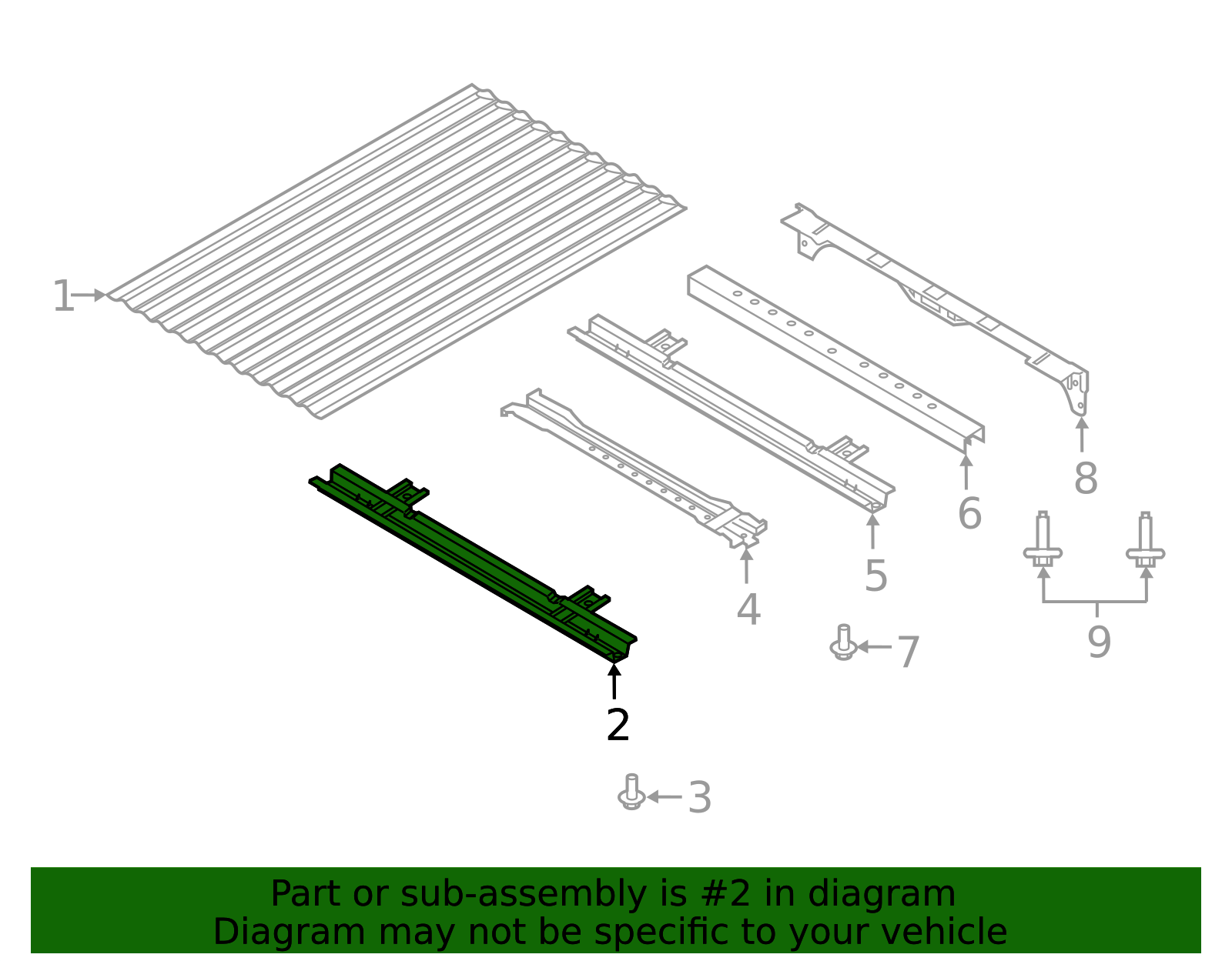 KB3Z-2610610-A - 2019-2023 Ford Ranger - Front Cross-Member | My Ford Parts