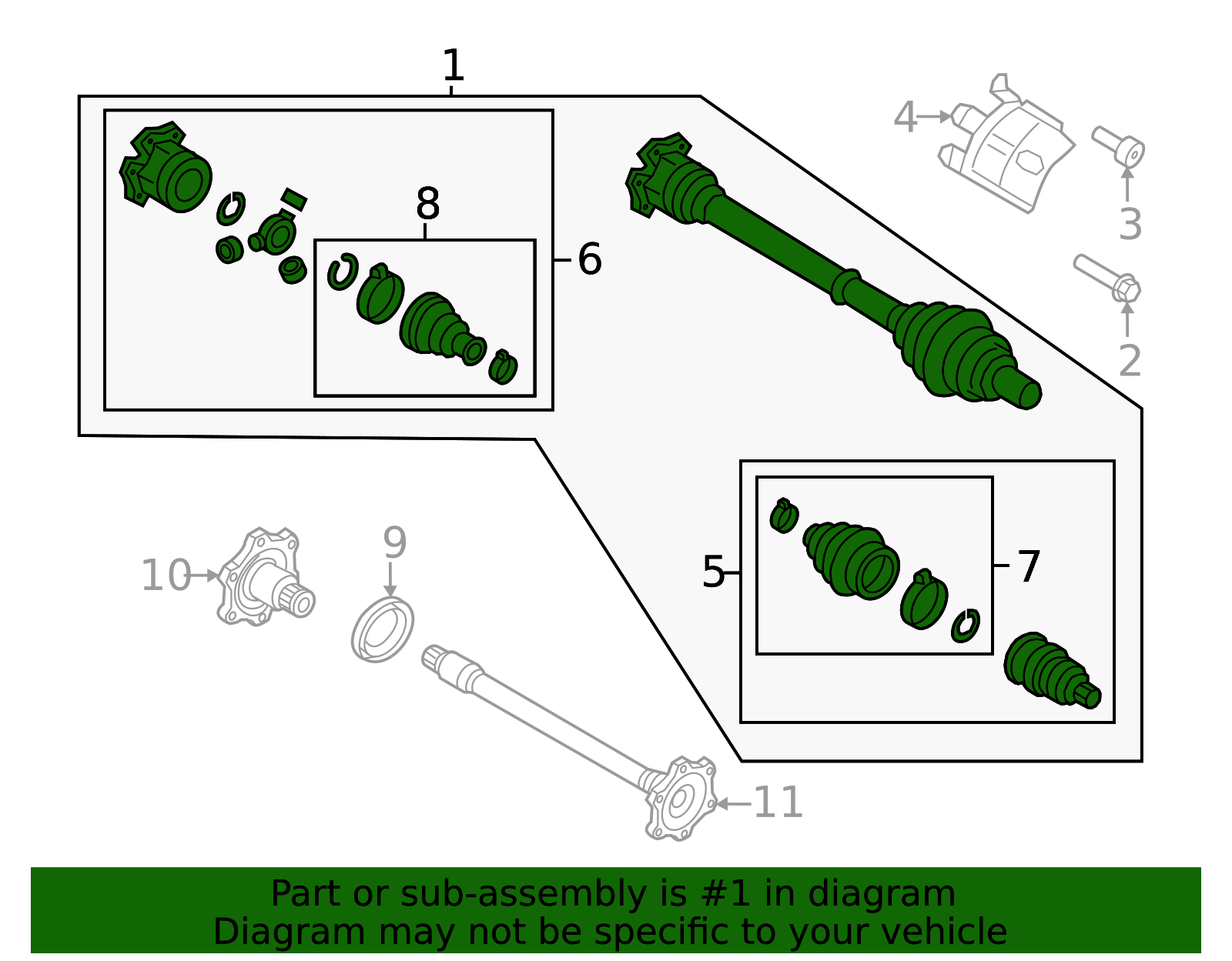 80A-407-271-L - Axle Assembly 2018-2024 Audi | Audi OEM Parts