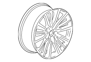 23372452 - 19x8.5-Inch Aluminum Wheel 2018-2019 Cadillac XTS | Big 3 ...